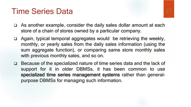 Temporal databases | PPTX | Databases | Computer Software and Applications