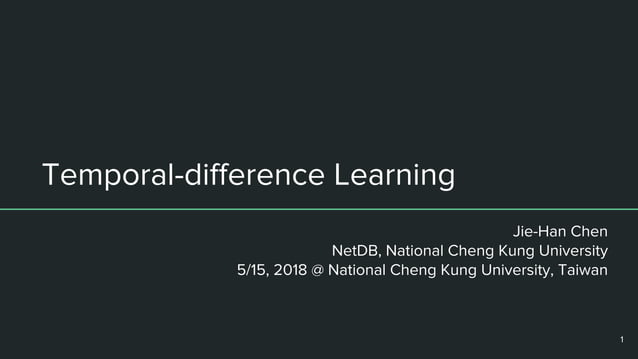 Temporal difference learning | PDF | Computing | Technology & Computing