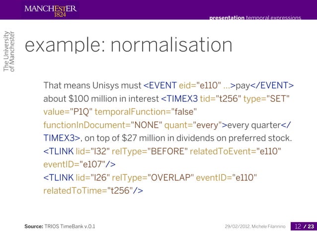 Temporal Expressions Identification In Biomedical Texts Ppt