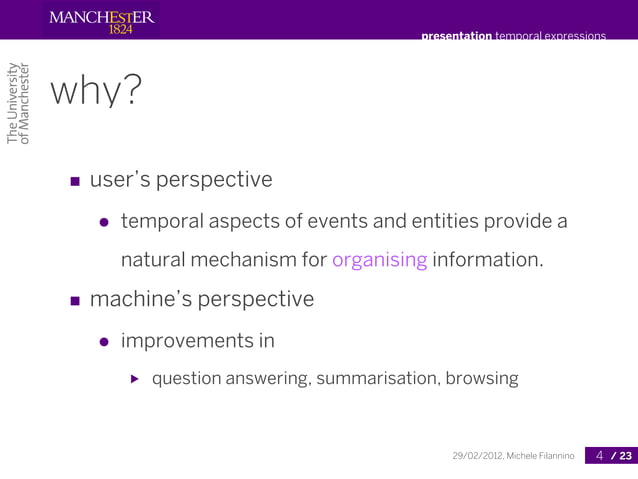 Temporal Expressions Identification In Biomedical Texts Ppt