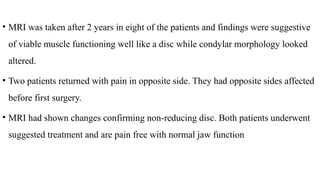 temporalis myofasial flap in internal derangement of the ...