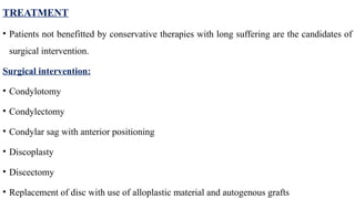 temporalis myofasial flap in internal derangement of the ...