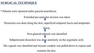 temporalis myofasial flap in internal derangement of the ...