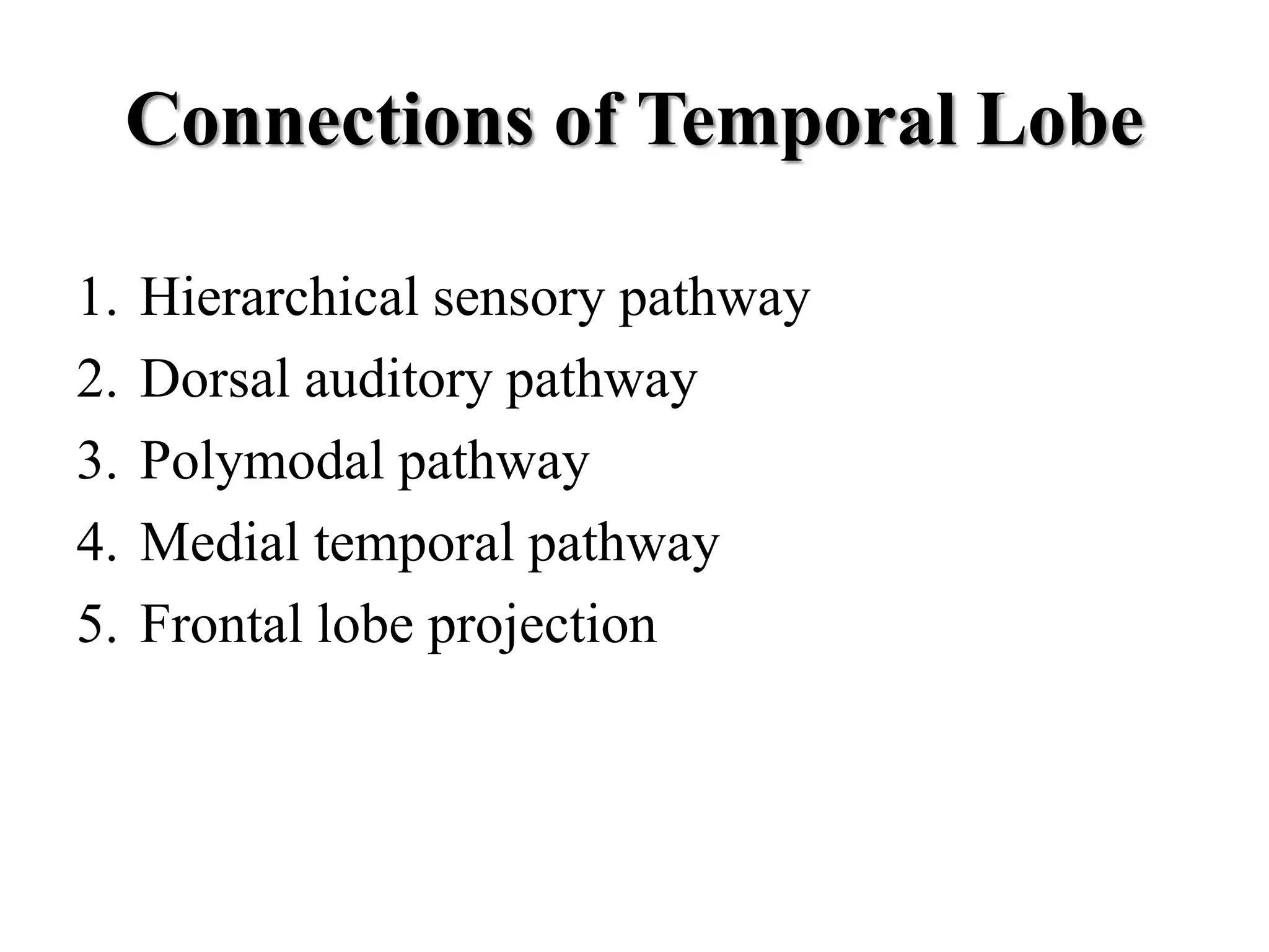 Temporal lobe and its role in psychiatry | PPTX