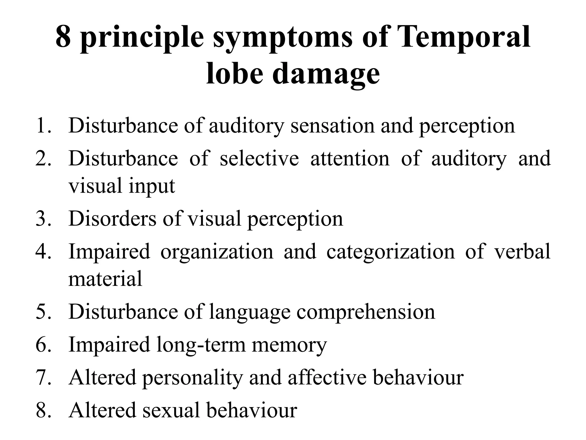 Temporal lobe and its role in psychiatry | PPTX