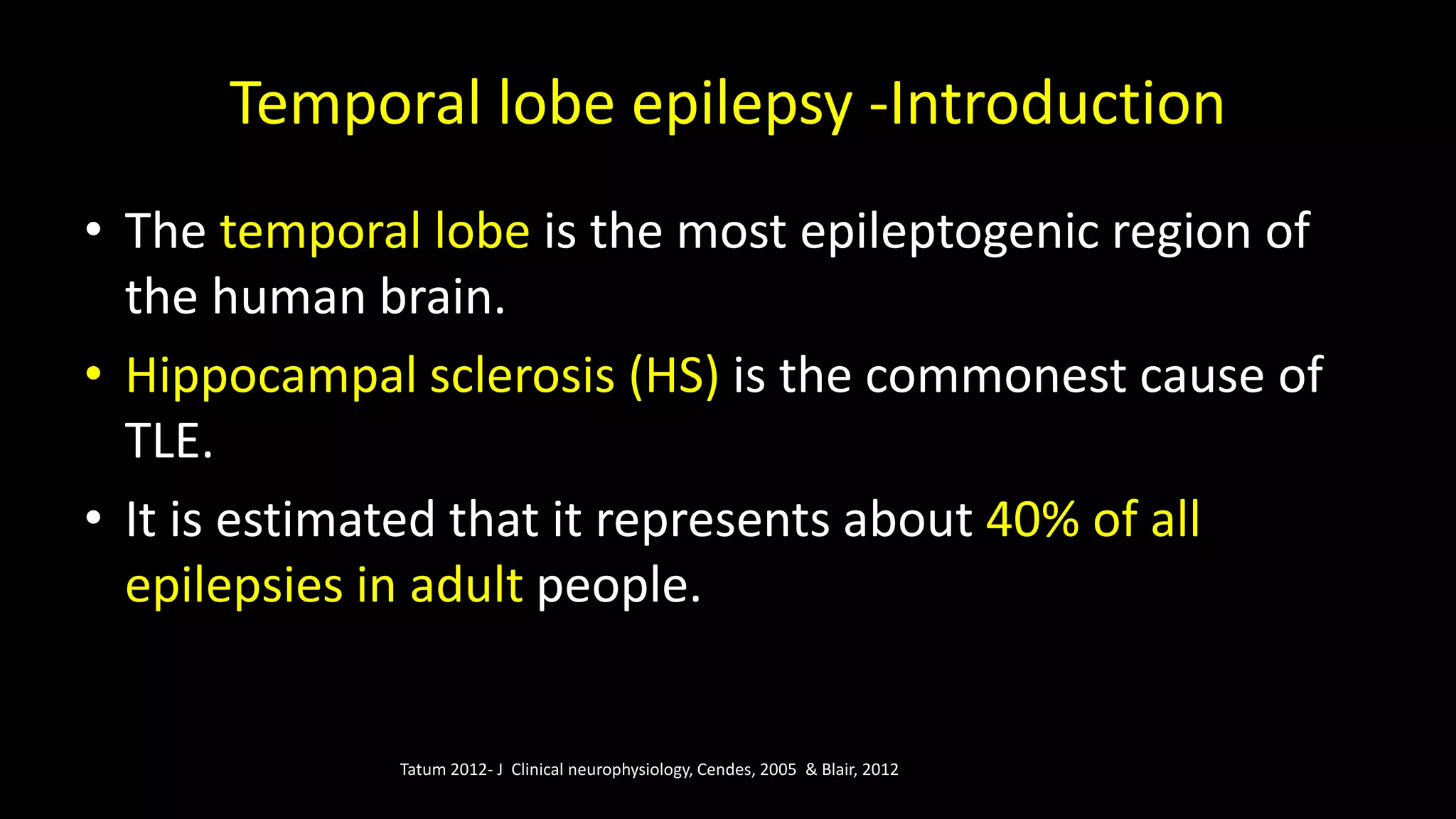 Temporal lobe epilepsy | PPTX