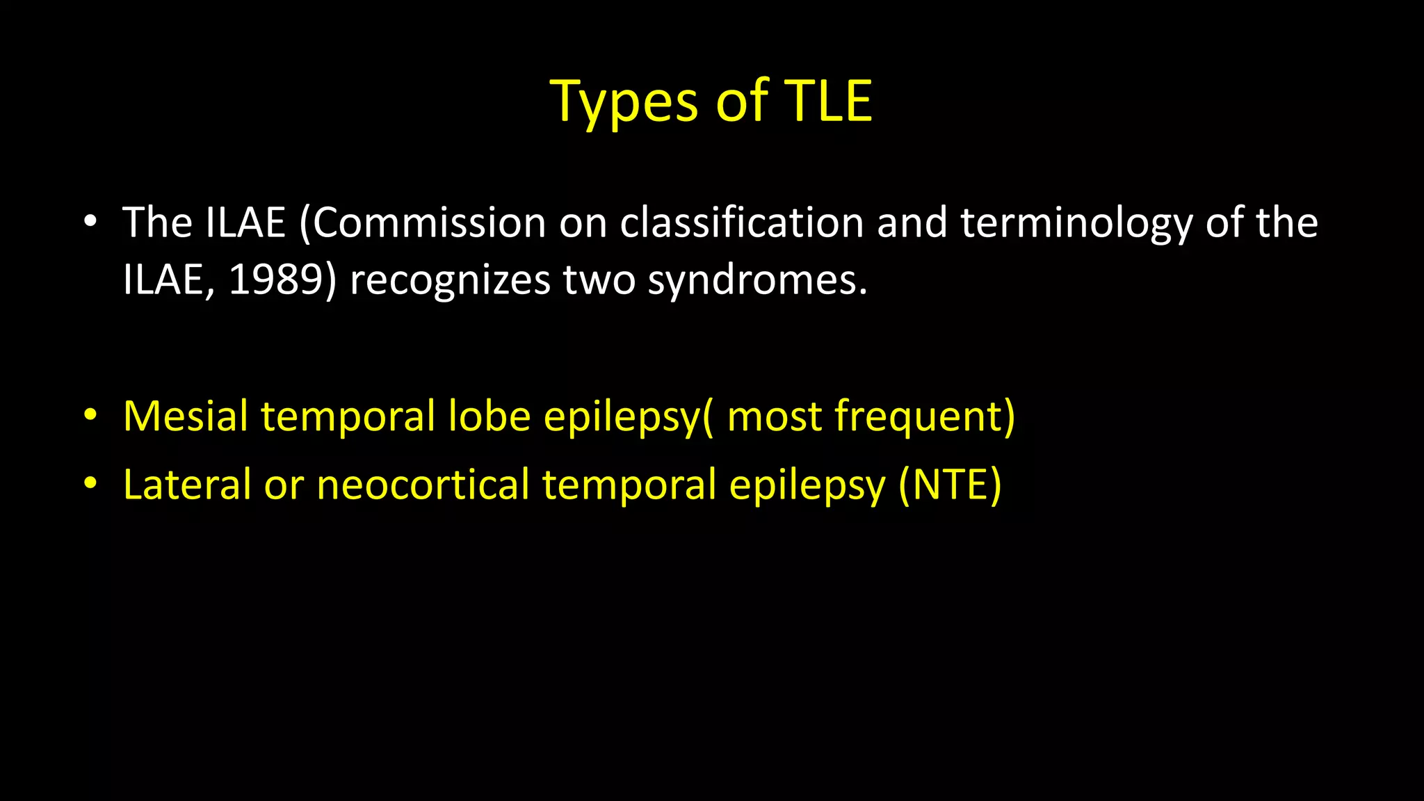 Temporal lobe epilepsy | PPTX