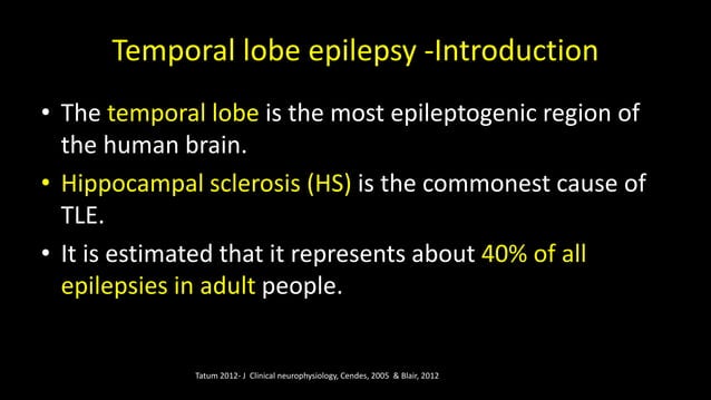 Temporal lobe epilepsy | PPTX