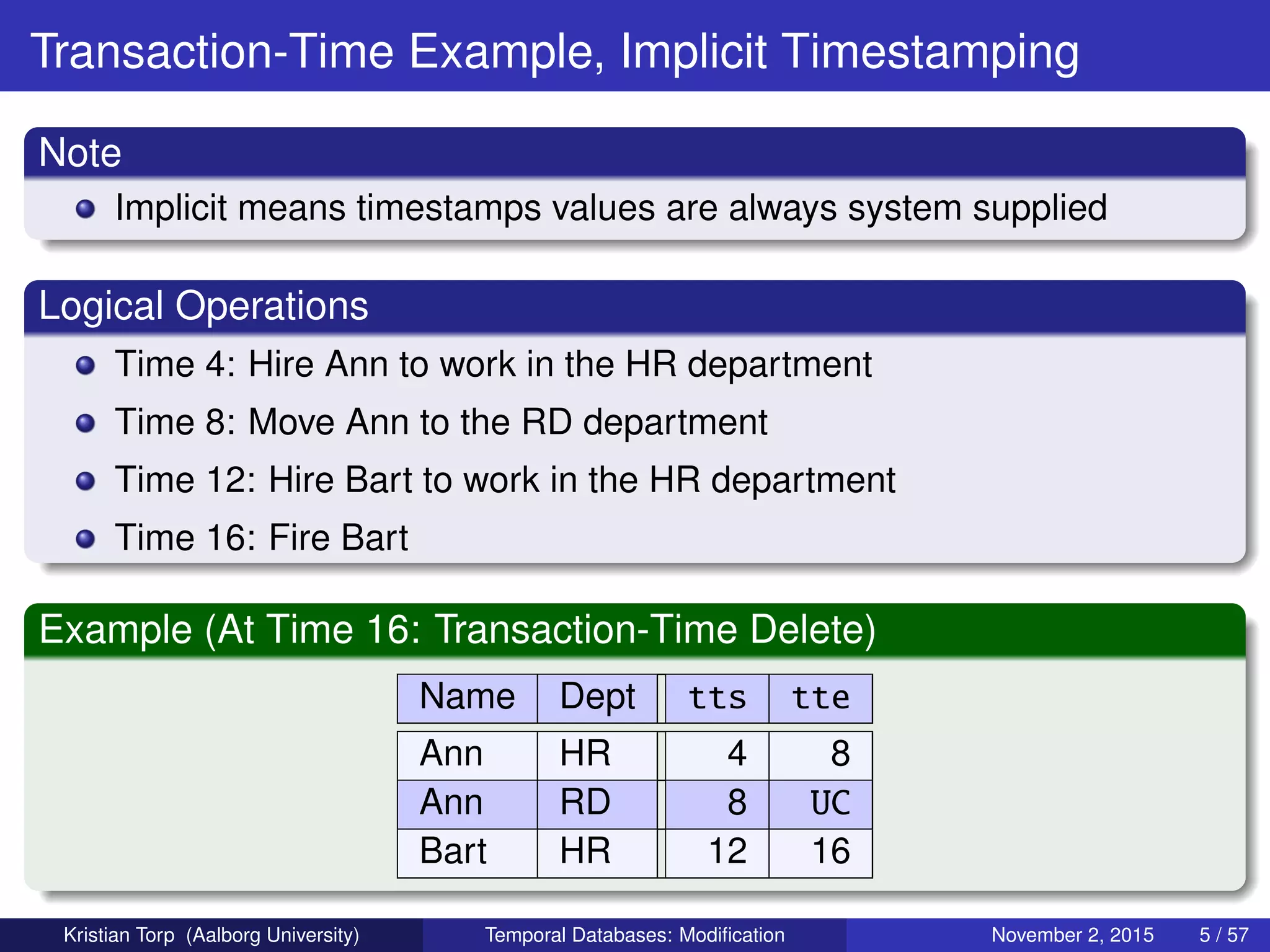 Temporal Databases: Modifications | PDF