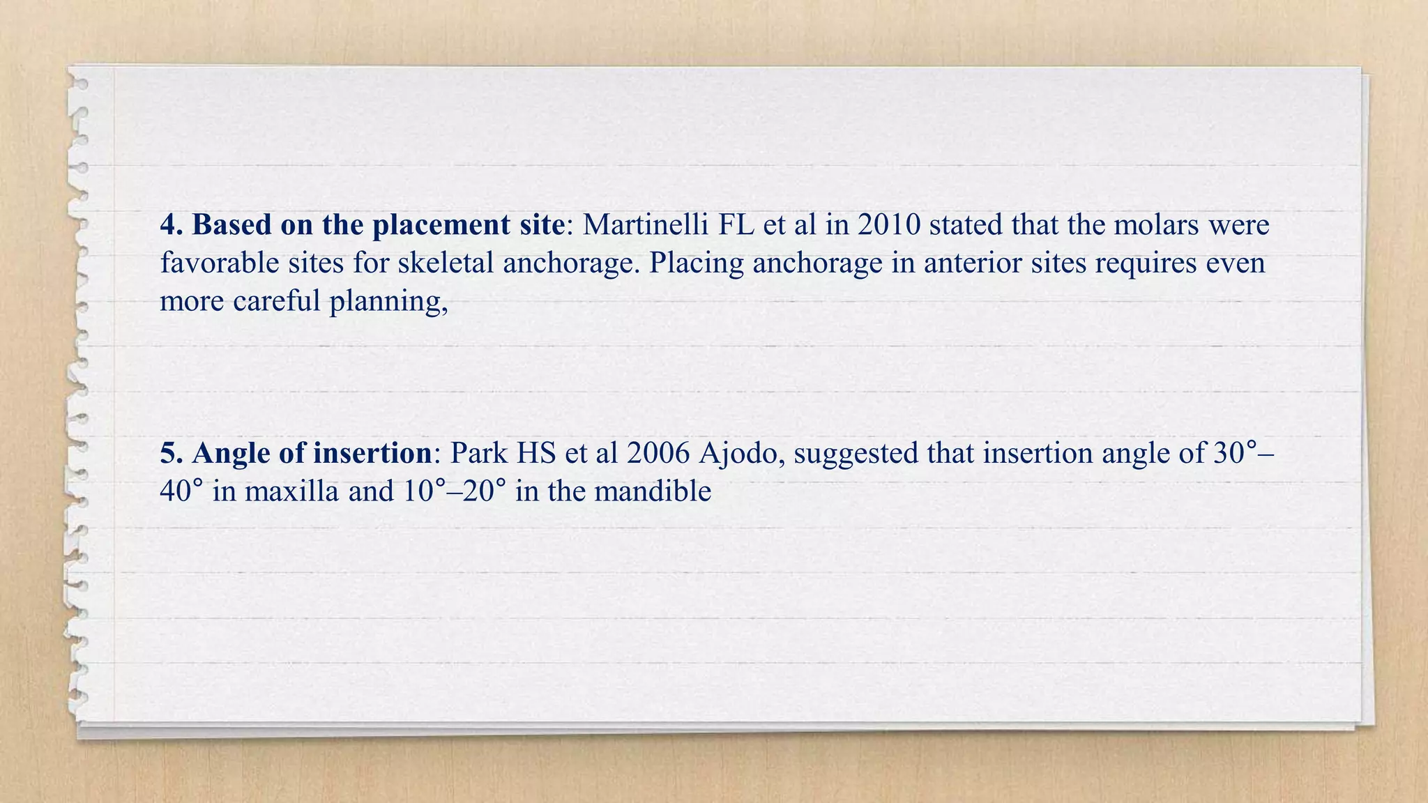 Temporary Anchorage Device (TAD's) | PPTX
