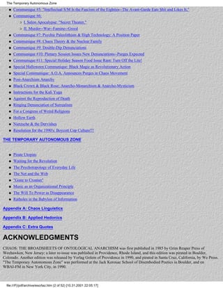 Temporary Autonomous Zone - Hakim Bey | PDF