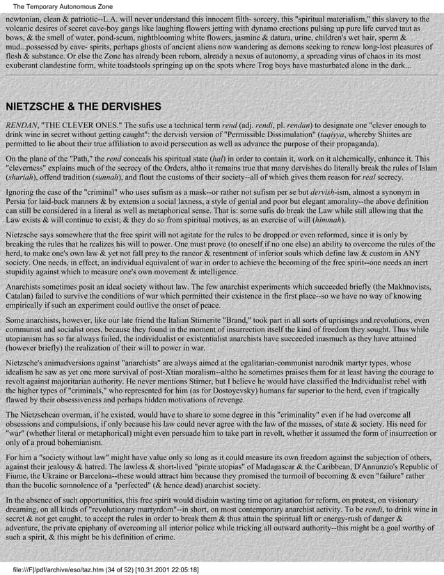 Temporary Autonomous Zone - Hakim Bey | PDF