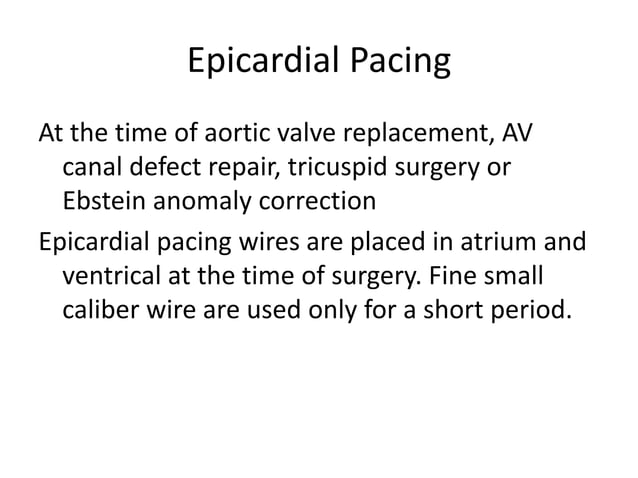 Temporary cardiac pacing | PPTX