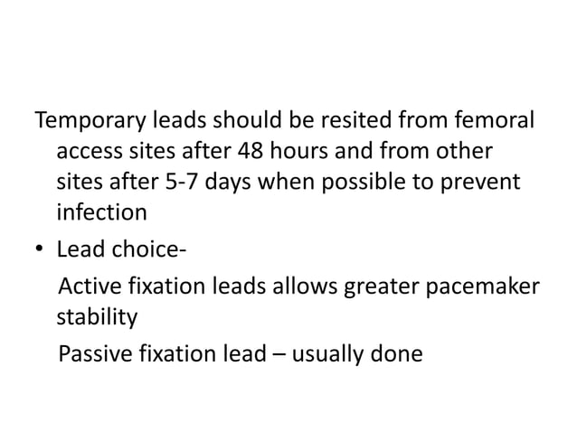 Temporary cardiac pacing | PPTX