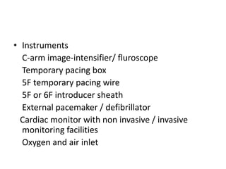Temporary cardiac pacing | PPTX