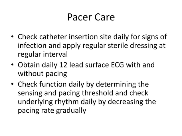 Temporary cardiac pacing | PPTX