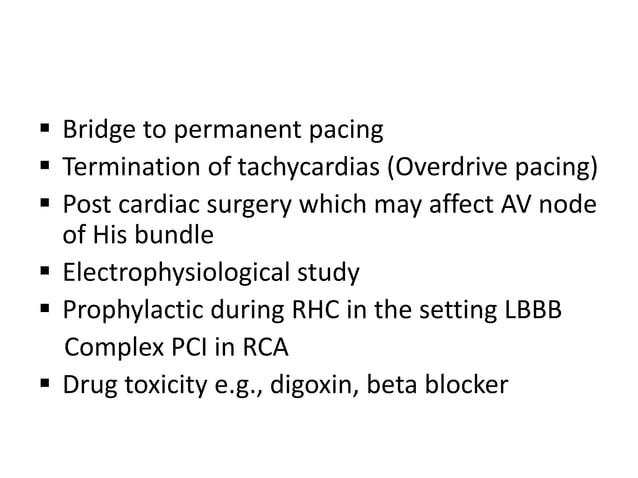 Temporary cardiac pacing | PPTX