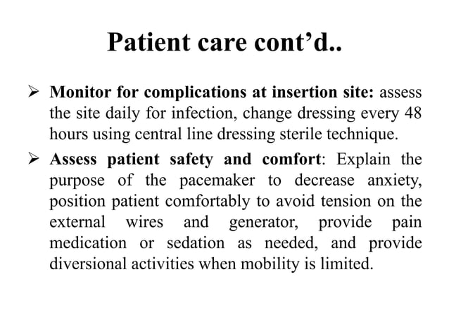 Temporary cardiac pacing | PPTX | First Aid | Injuries