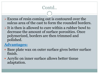 Temporary denture base | PPTX