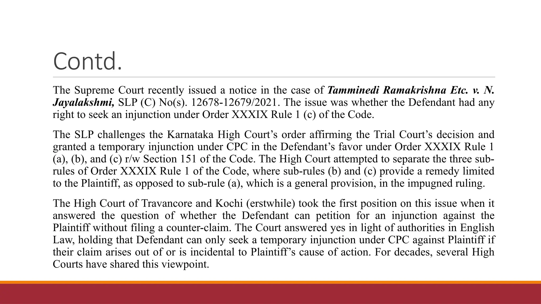 TEMPORARY INJUNCTION under Civil procedure code.pptx