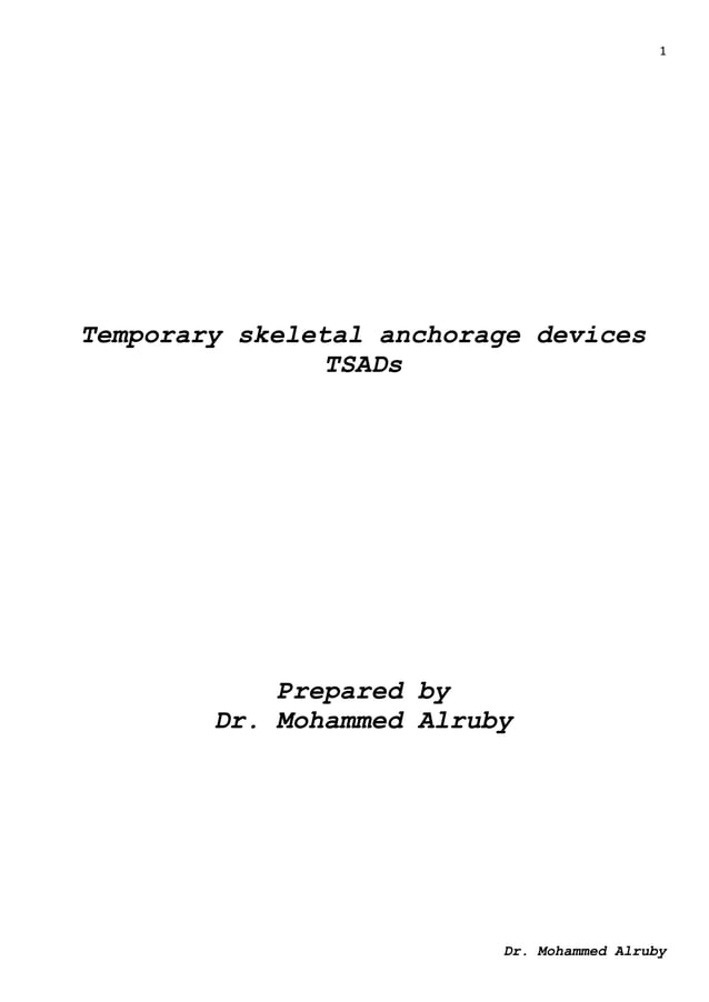 temporary skeletal anchorage devices TSADs.docx