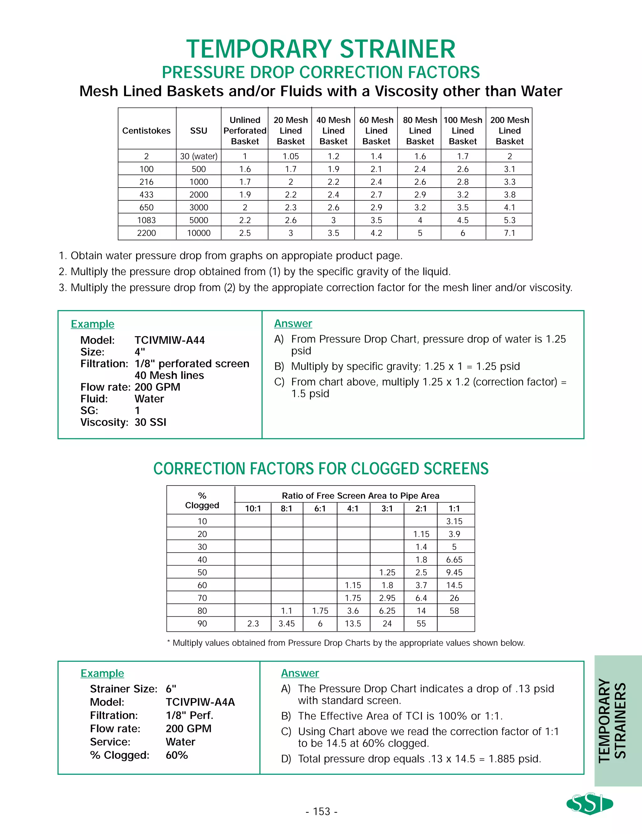 Temporary strainers | PDF