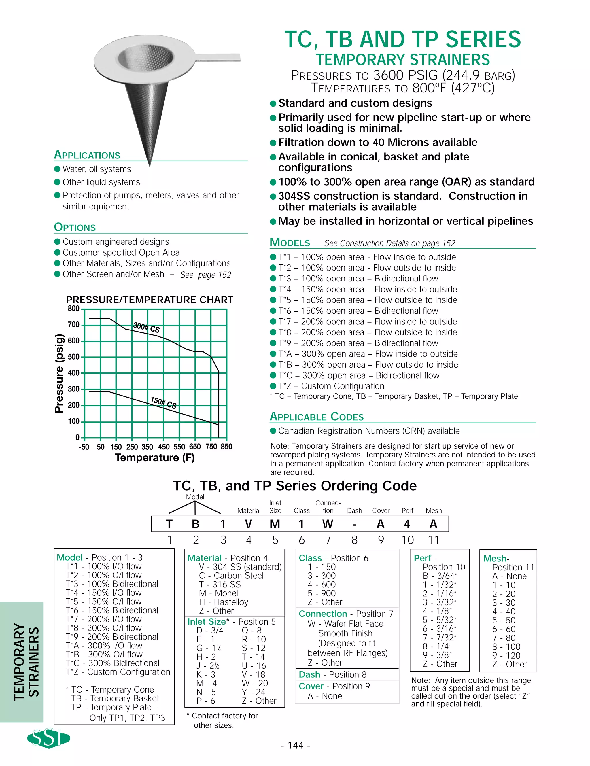 Temporary strainers | PDF