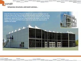Temporary structures technical data from condit exhibits | PDF