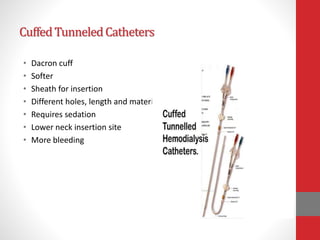 Temporary vascular access for hemodialysis | PPTX