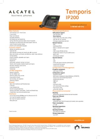 Điện thoại IP TEMPORIS IP200-UK | PDF | Computer Networking | Computing