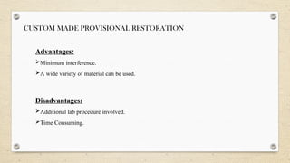 temporization in fixed partial denture prosthodontics | PPT