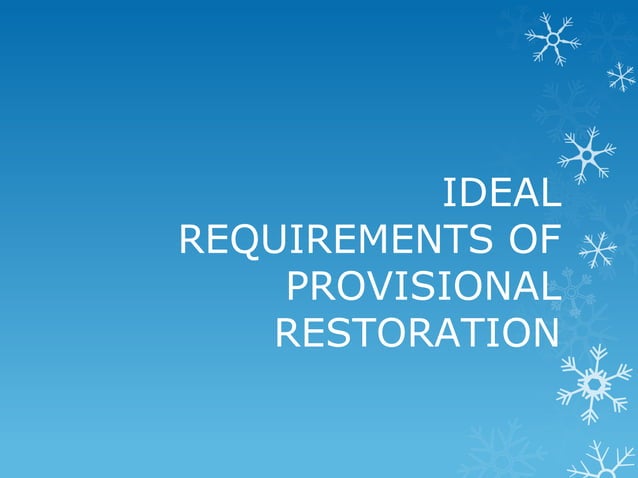 Temporization of Provisional Restoration.pptx