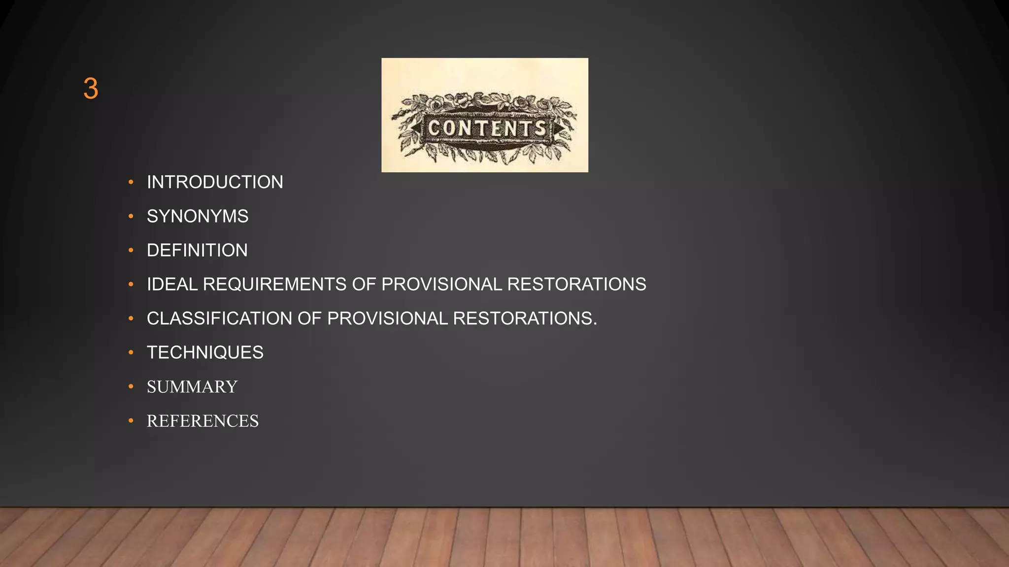 Temporization or provisional restoration copy [autosaved] | PPTX