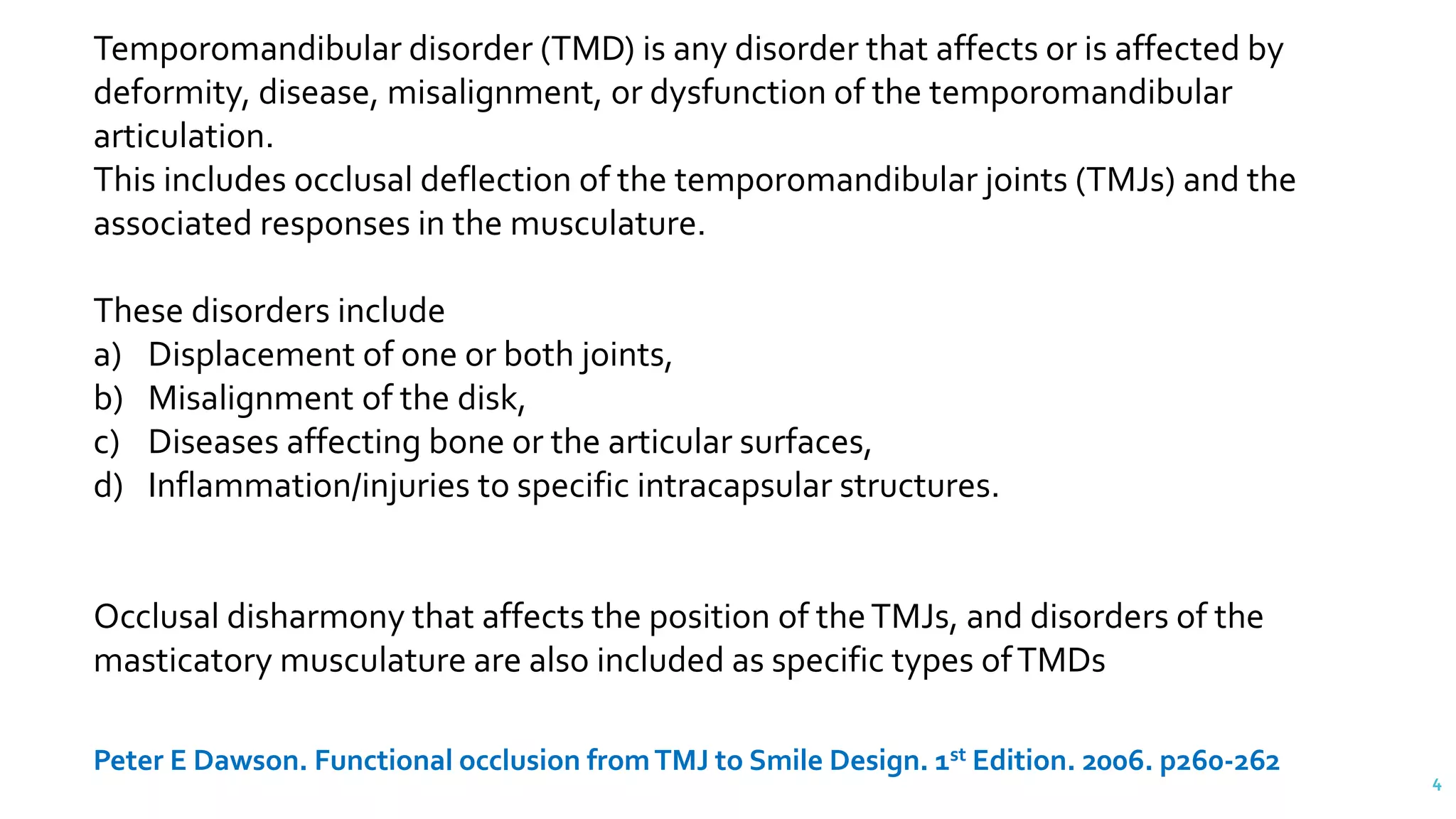 Temporomandibular disorders | PPTX