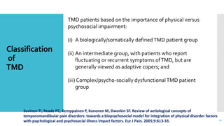 Temporomandibular disorders | PPTX