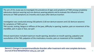 Temporomandibular disorders | PPTX