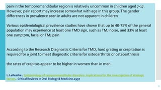 Temporomandibular disorders | PPTX
