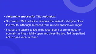 Temporomandibular Disorders and management.pptx