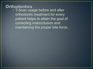 Temporomandibular joint Disorder - T scan | PPTX