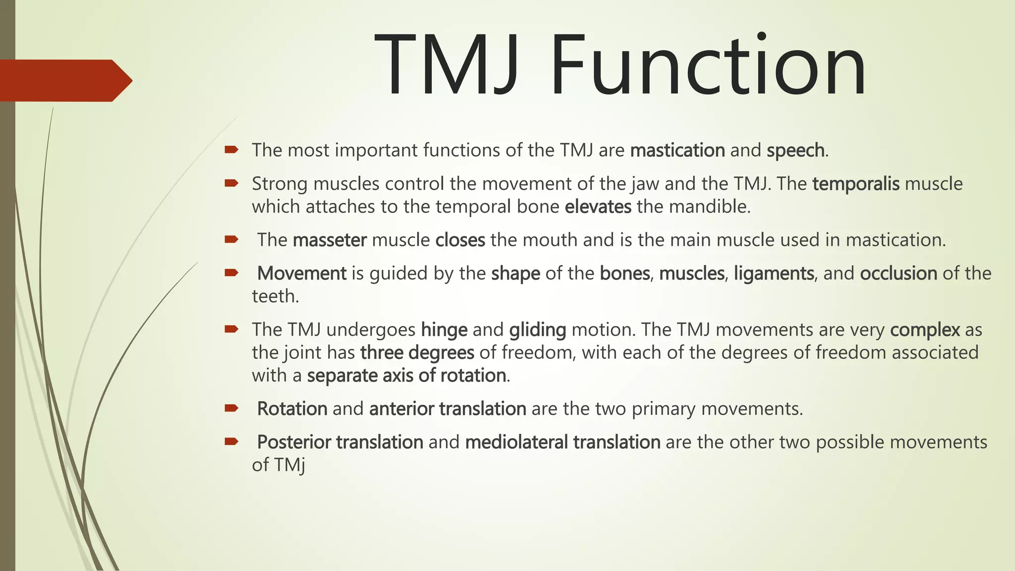 Temporomandibular joint /disorders /management / treatment | PPTX