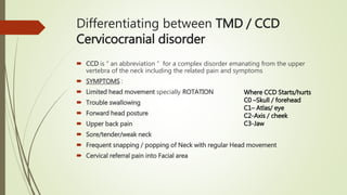 Temporomandibular joint /disorders /management / treatment | PPTX