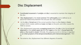 Temporomandibular joint /disorders /management / treatment | PPTX