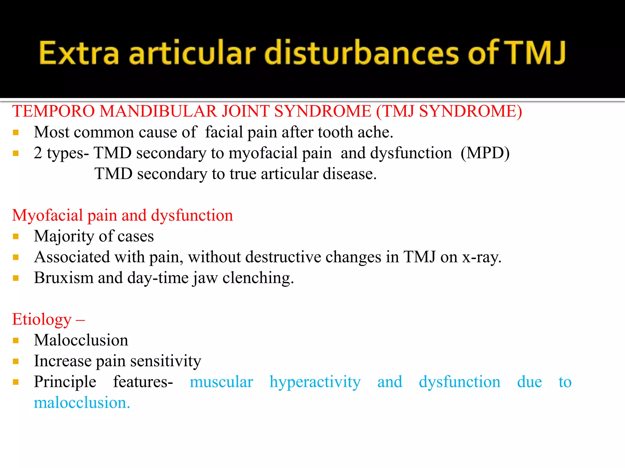 Temporo mandibular joint | PPTX