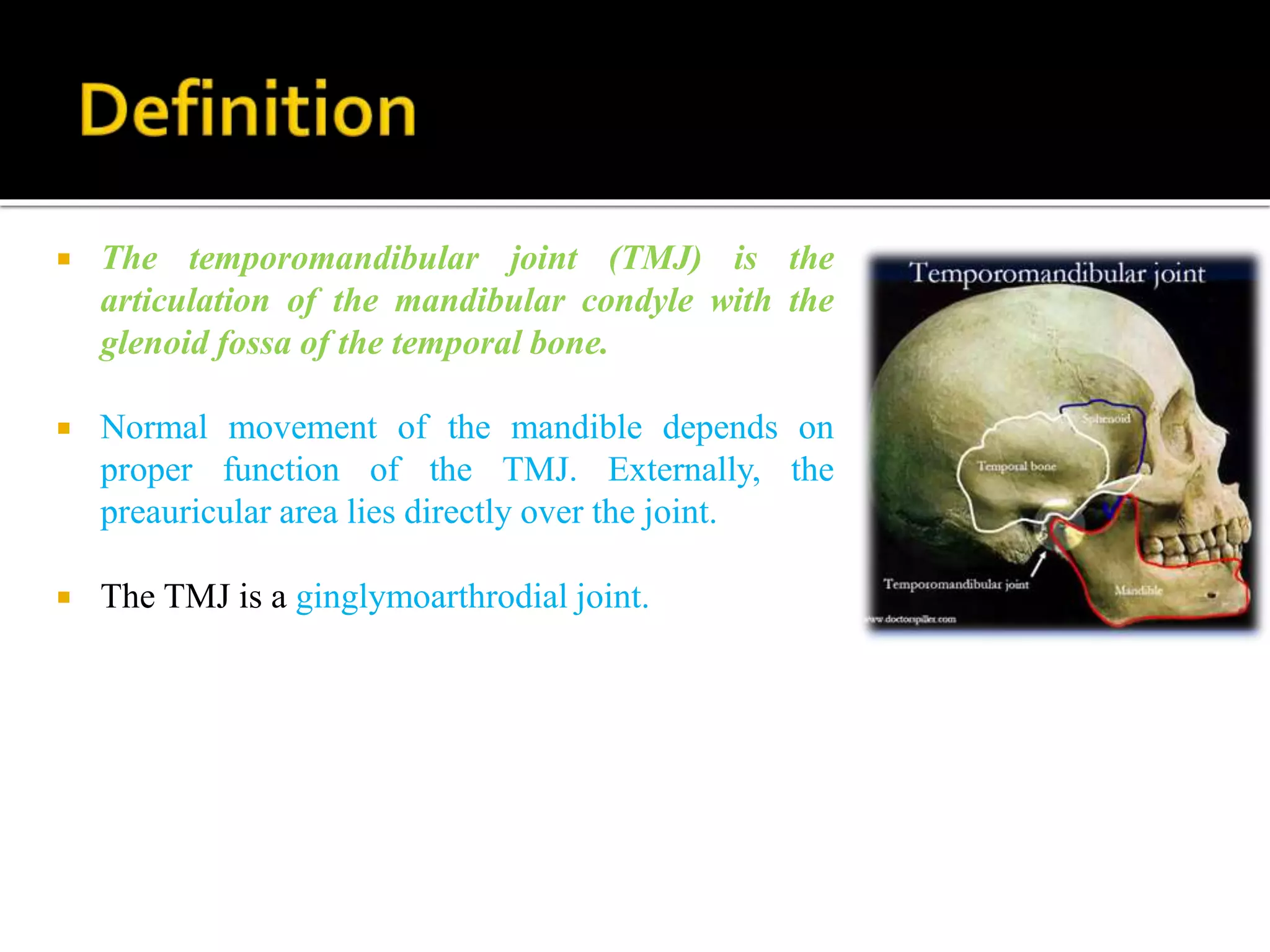 Temporo mandibular joint | PPTX
