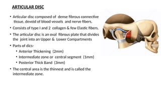 TEMPOROMANDIBULAR JOINT.pptx PERIODONTICS | PPTX
