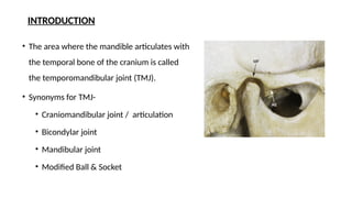 TEMPOROMANDIBULAR JOINT.pptx PERIODONTICS | PPTX
