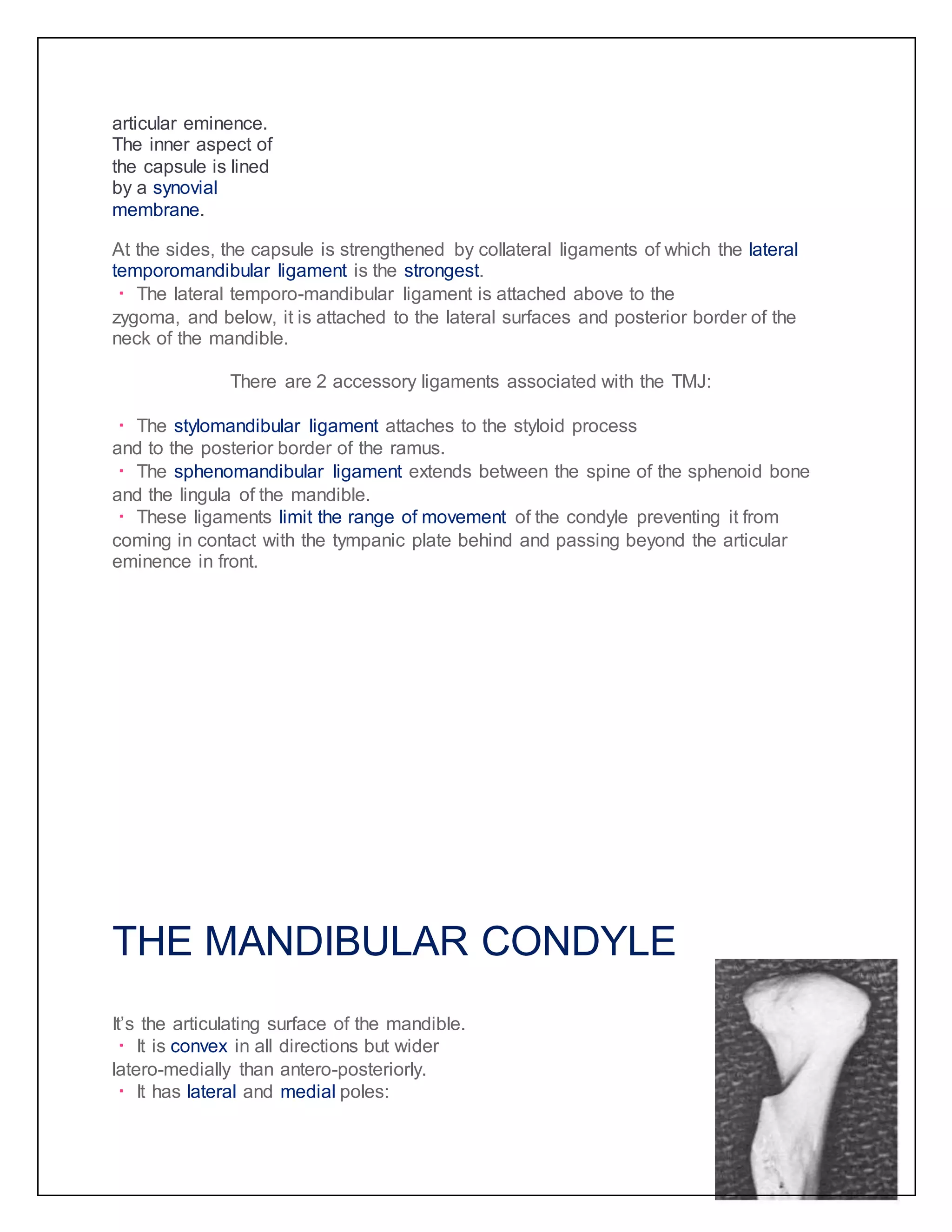 Temporomandibular joint by dr.vibhuti amin | DOCX