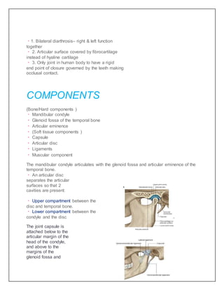 Temporomandibular joint by dr.vibhuti amin | DOCX