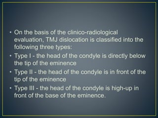 Temporomandibular joint dislocation | PPTX