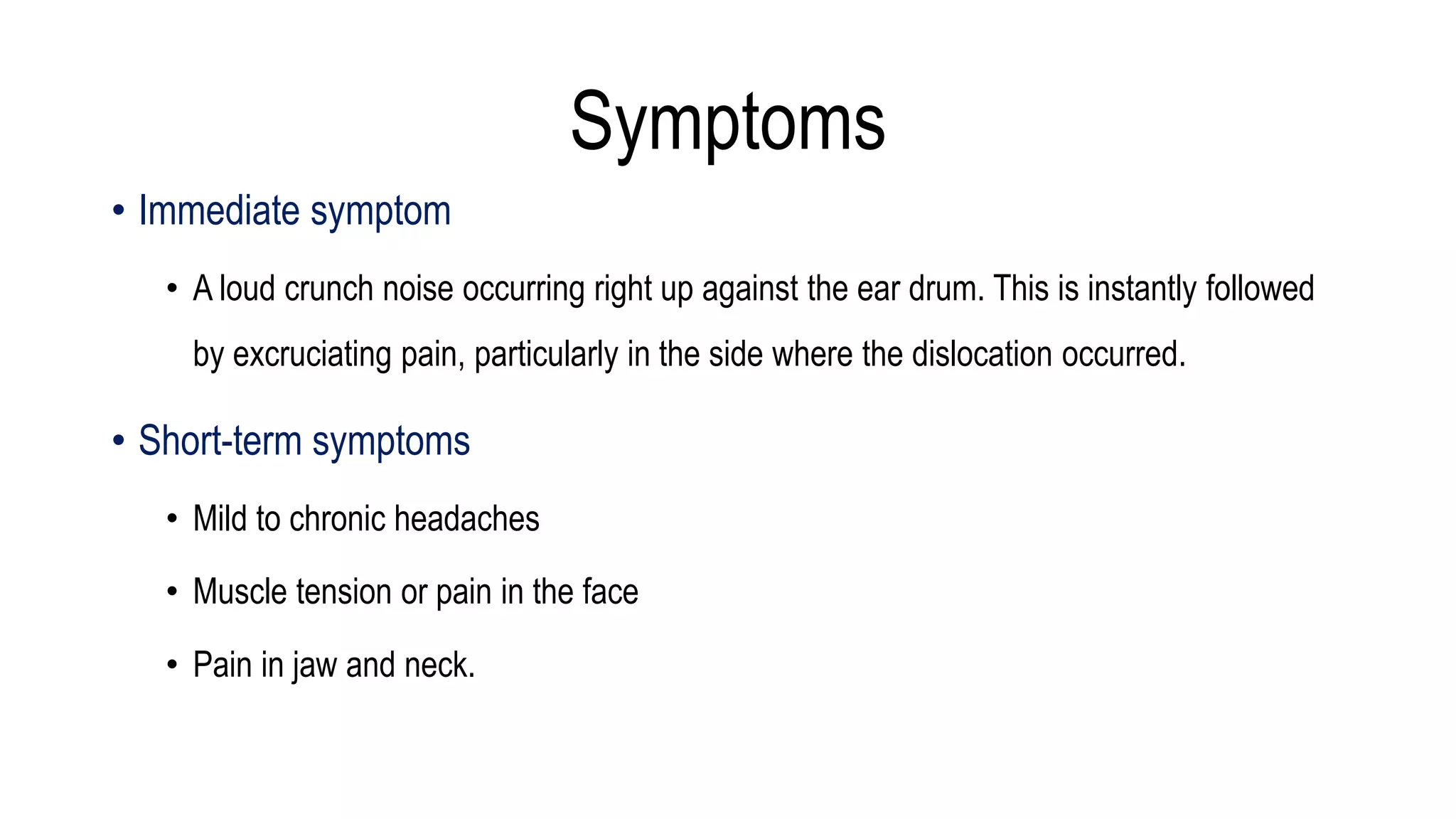 Temporomandibular joint dislocation | PPTX